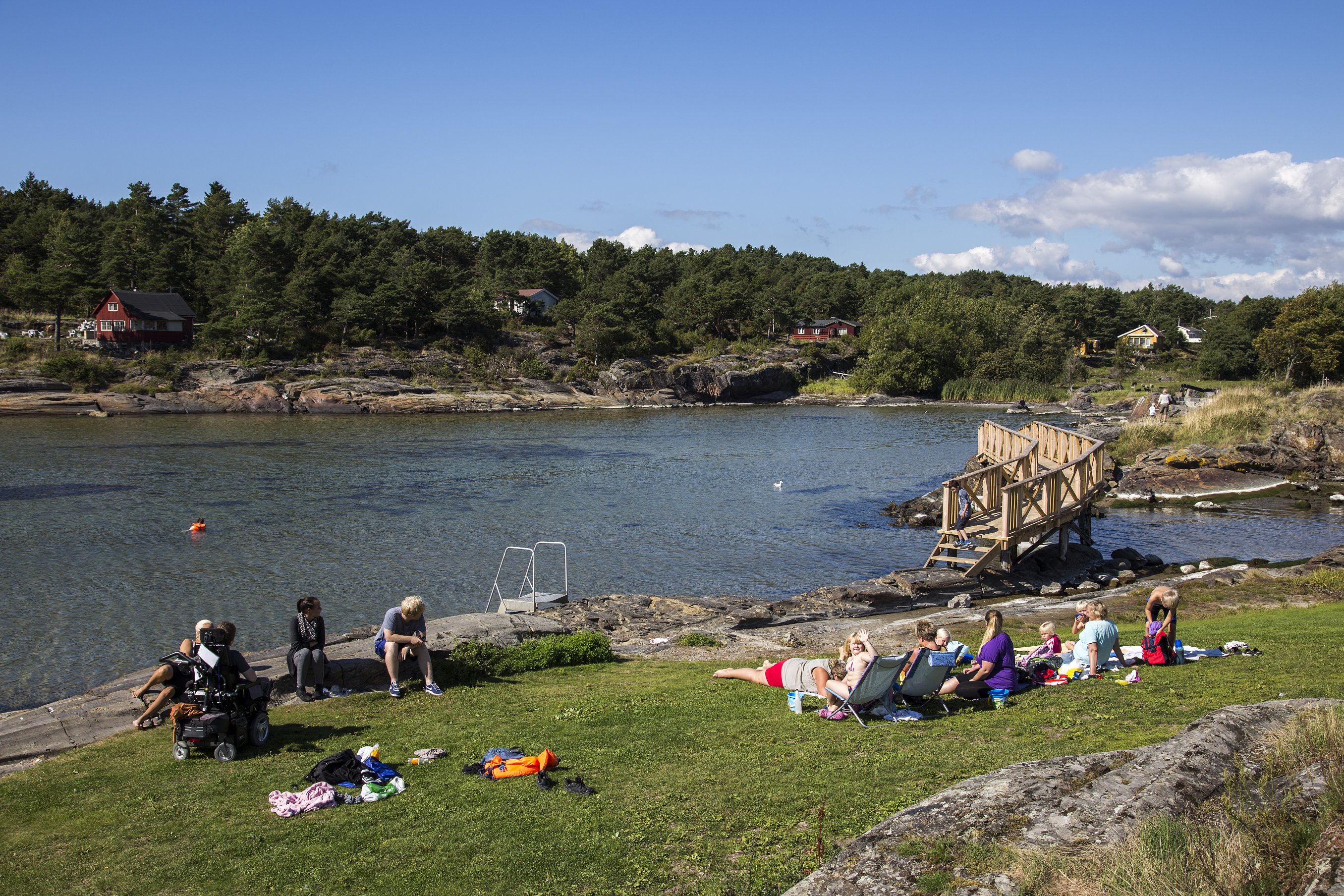 Krogshavn badeplass - Bad in Langesund, Bamble - Bamble
