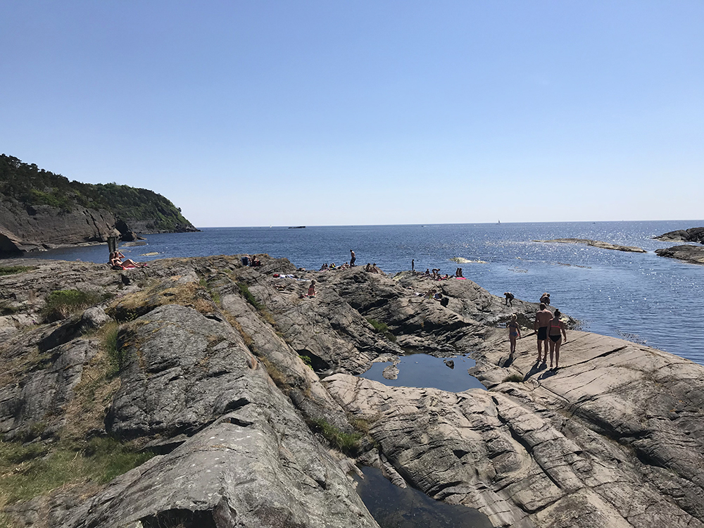 Krogshavn badeplass - Bad in Langesund, Bamble - Bamble