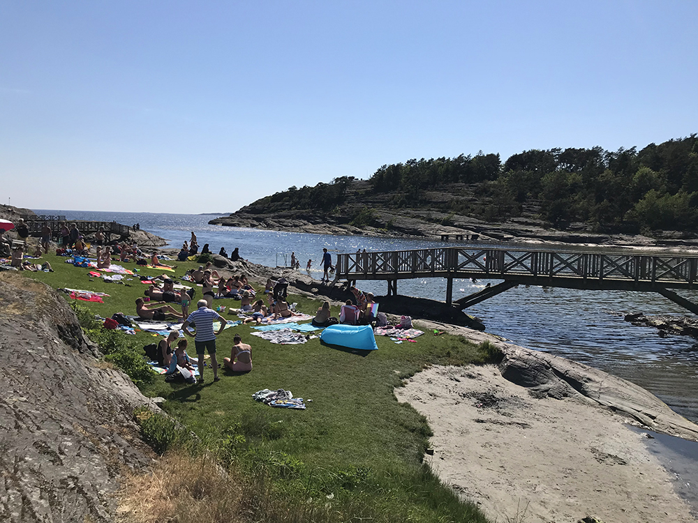 Krogshavn badeplass - Bad in Langesund, Bamble - Bamble