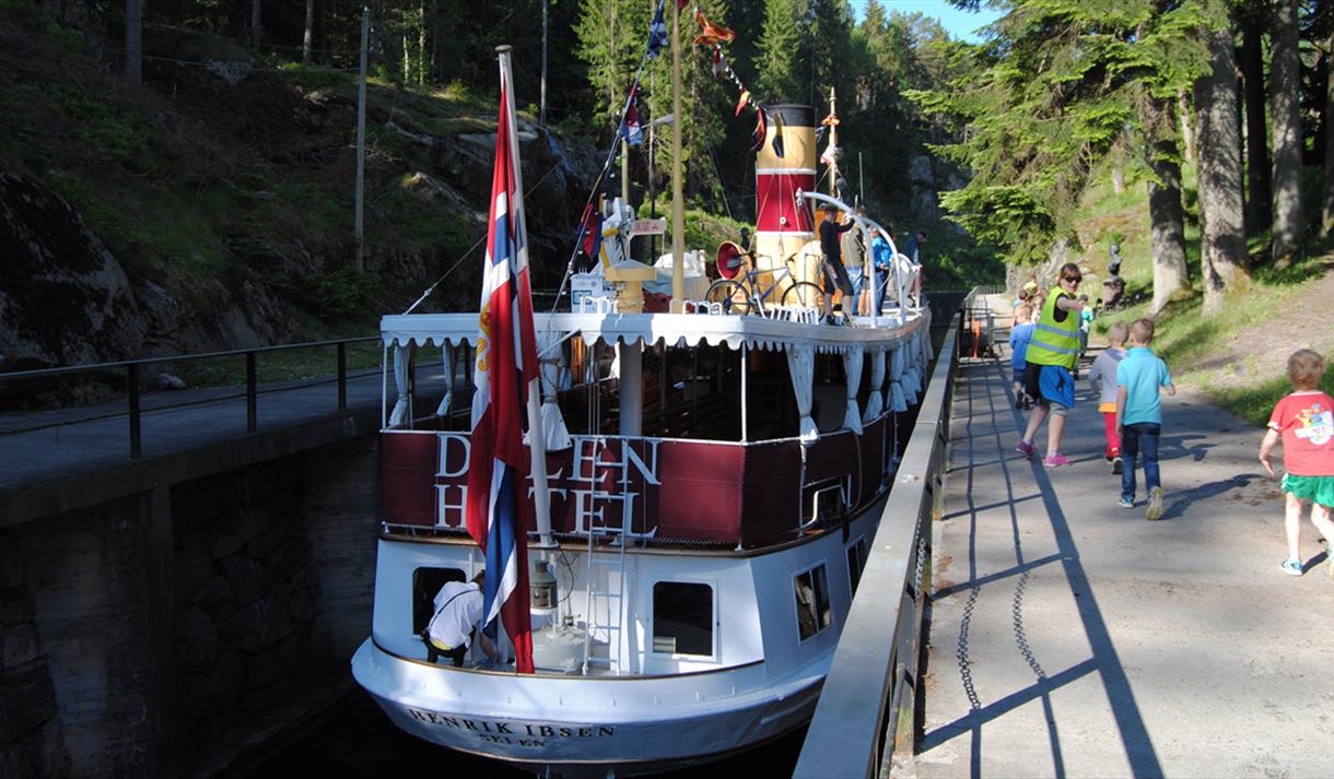 Løveid sluser - Severdighet in Skien, Skien - Skien